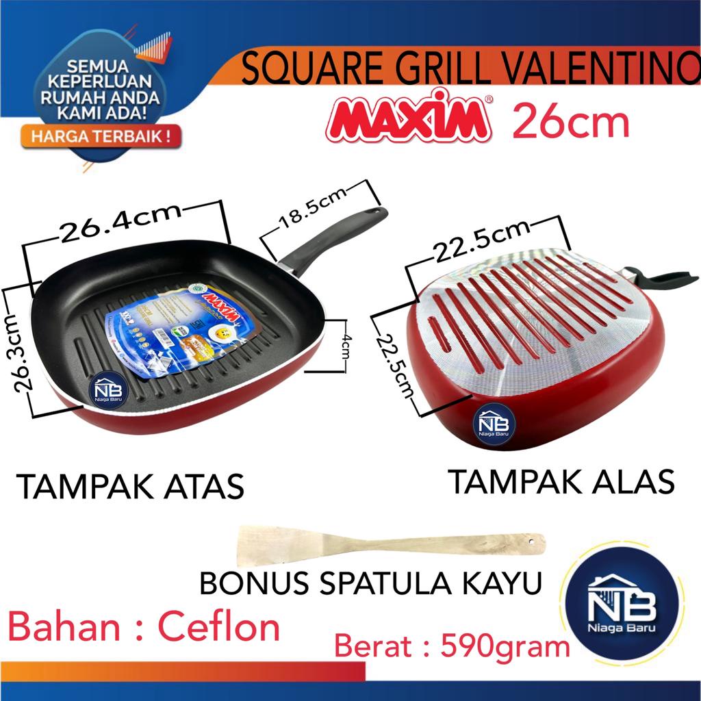 Jual Wajan / Alat Panggangan / Pemanggangan Teflon 26CM Square Grill ...