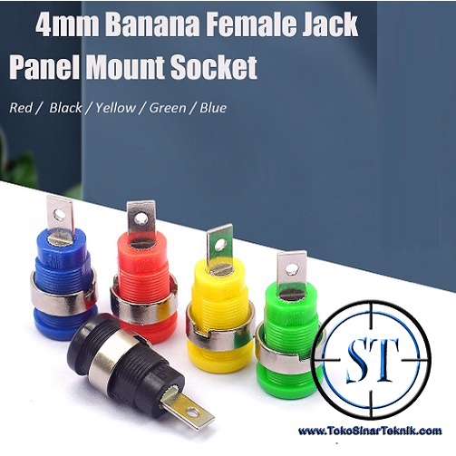 Jual Terminal Socket Panel Mixed Safety Jack Banana Plug 4mm Insulated ...