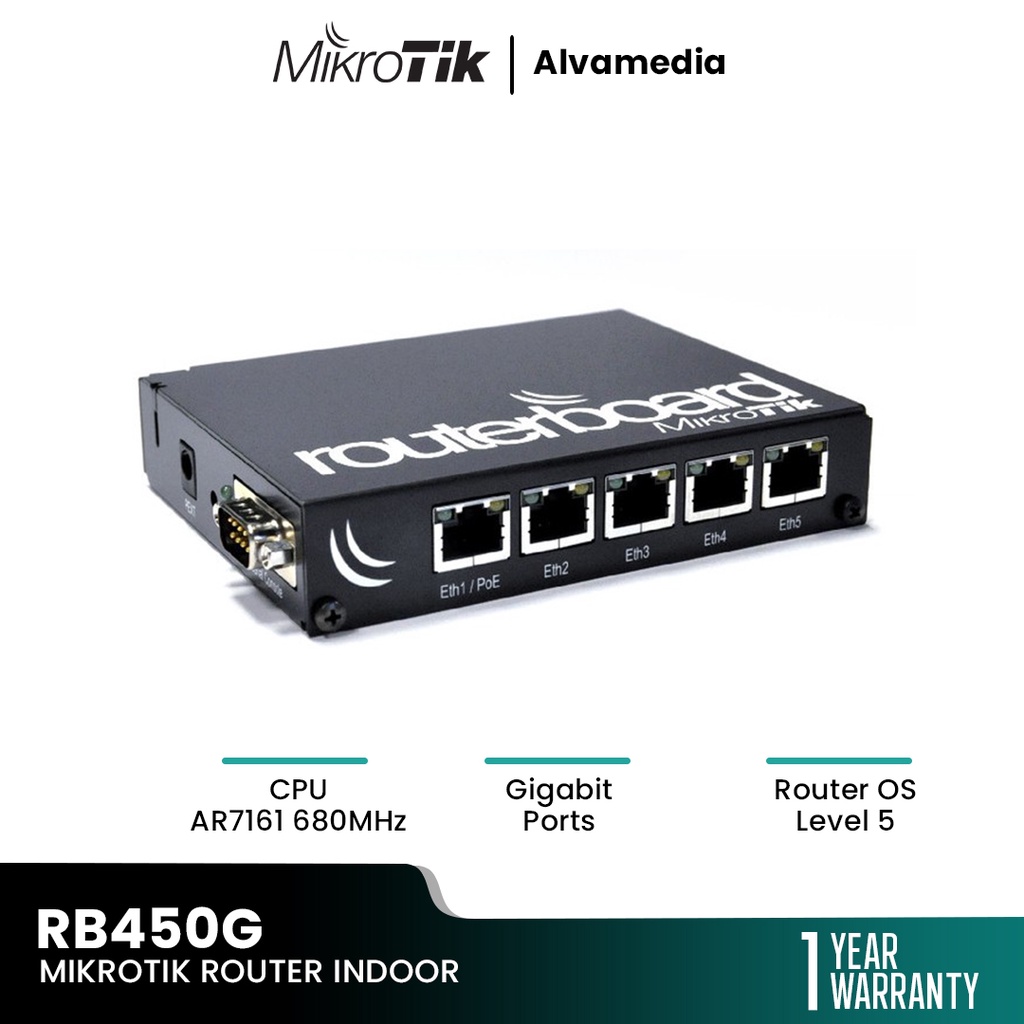 Jual Mikrotik RB450G Router Indoor Routerboard RB450G Original | Shopee Indonesia