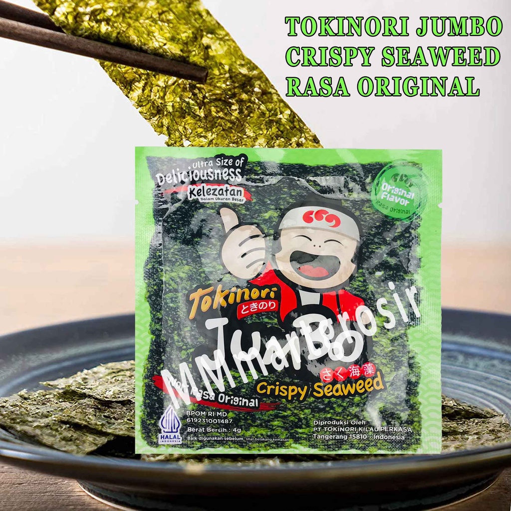 Jual Tokinori Jumbo / Cemilan Crispy Seaweed / Cemilan Rumput Laut ...