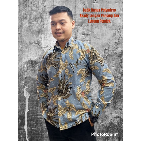 Jual Batik Lengan Panjang Dan Lengan Pendek Bahan Polymicro | Shopee ...