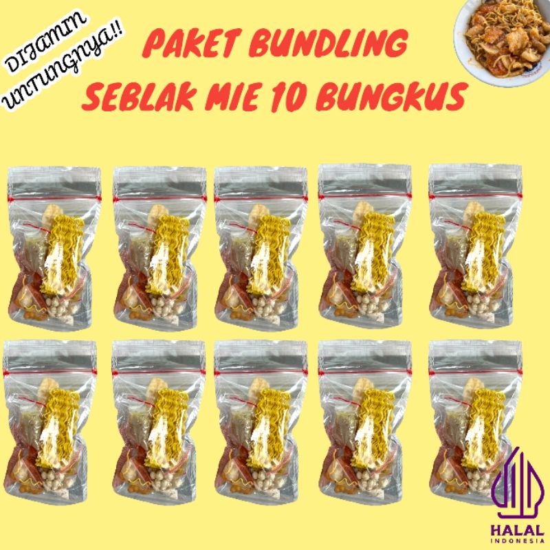 Jual PAKET SEBLAK MIE 10 BUNGKUS | Shopee Indonesia