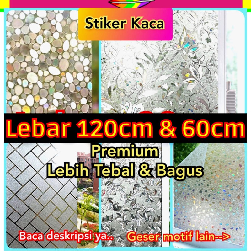 Jual STICKER STIKER KACA LEBAR 120CM 60CM HOLOGRAM SUNBLAS SUNBLAST ...