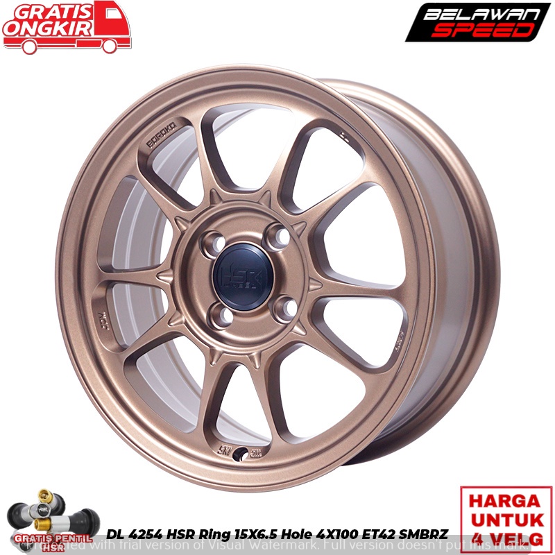 Jual VELG MOBIL MODIFIKASI PELEK RACING RING 15 HSR DL PCD 4X100 UNTUK BRIO IGNIS AYLA NISSAN ...