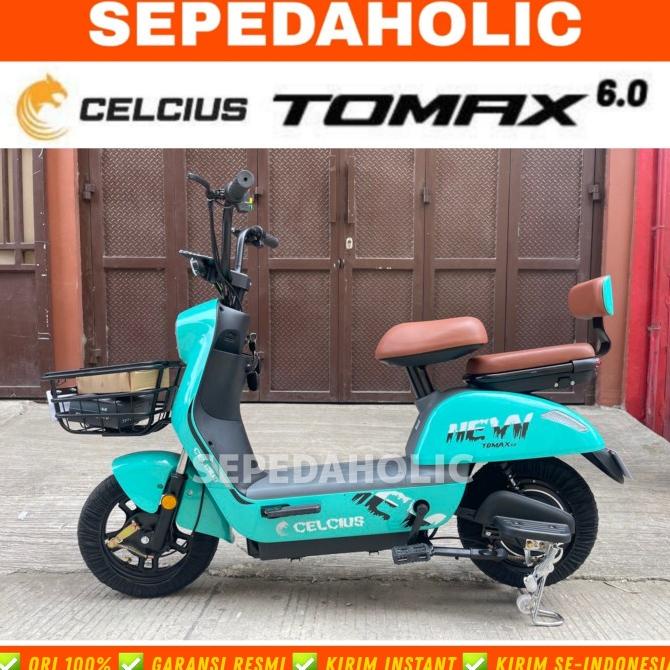 Jual Sepeda Motor Listrik Celcius Tomax 6.0 500 Watt 20 Ah Electric E ...