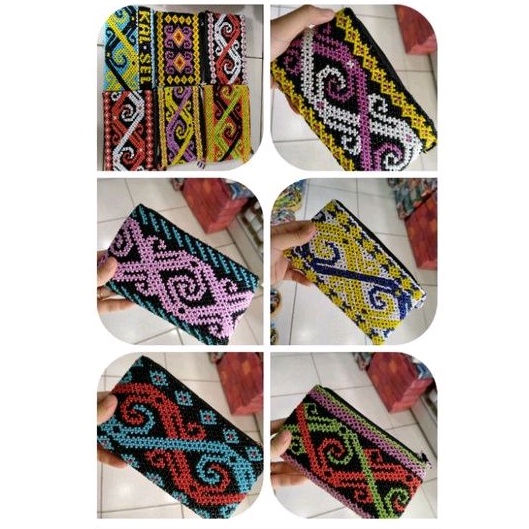Jual Dompet manik tanggung khas kalimantan grosir dan ecer | Shopee ...