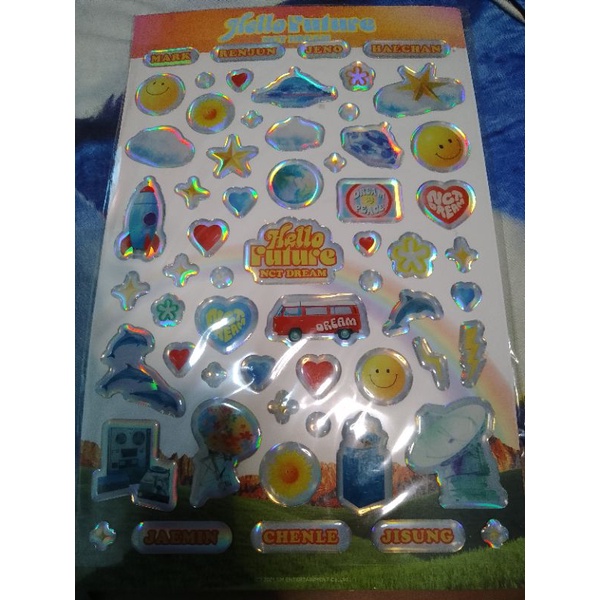 Jual HOLO EPOXY STICKER HELLO FUTURE | Shopee Indonesia