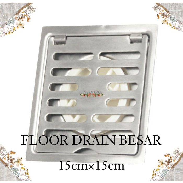 Jual Saringan Floor Drain Besar 6 Inch / Saringan Got Besar Stainless ...