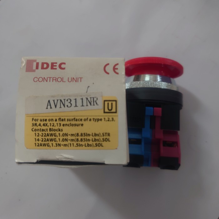 Jual Best Seller Emergency Switch Push Button Avn311Nr Original (Idec ...