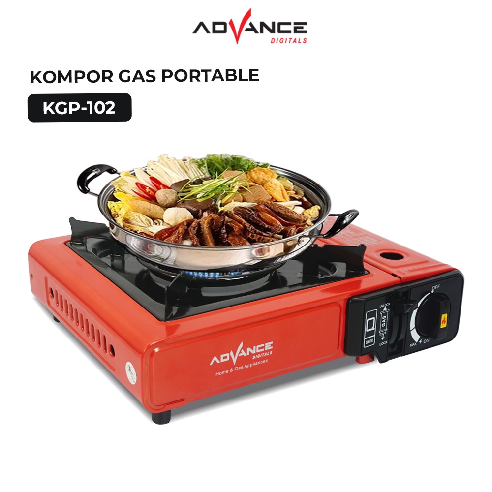 Jual Kompor Portable Advance KGP 102 Kompor 2 Fungsi Gas Tabung ...