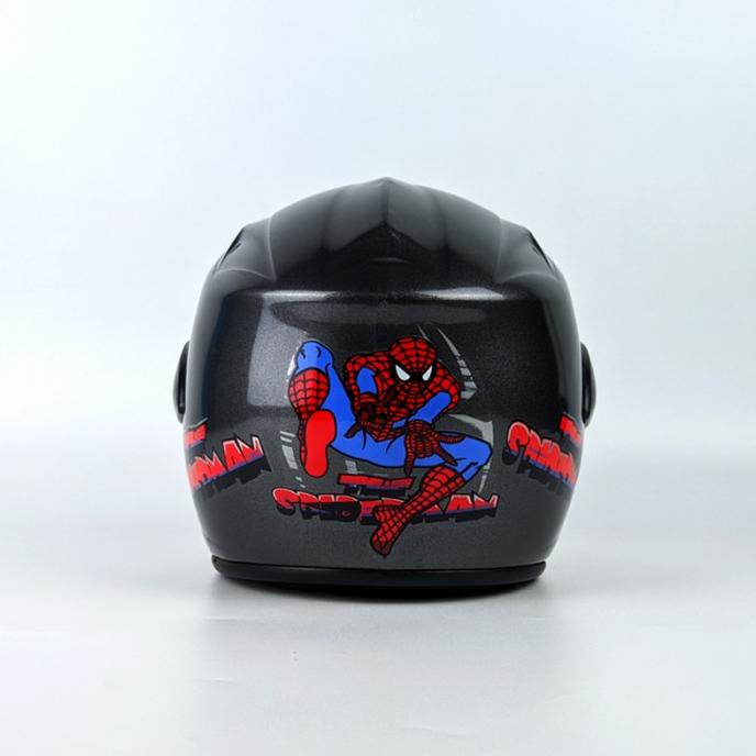 Jual Helm Motor Anak Kecil Murah Helmet Kids Pet Motif Spiderman SNI ...