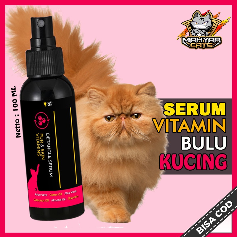 Jual Serum Vitamin Bulu Kucing Spray CLEVER SOLUTIONS 100 ML Penumbuh ...