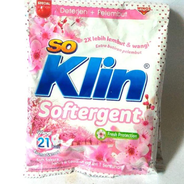 Jual SOKLIN SOFTERGENT 41gr DETERJEN BUBUK KEMASAN 5000 SABUN CUCI ...