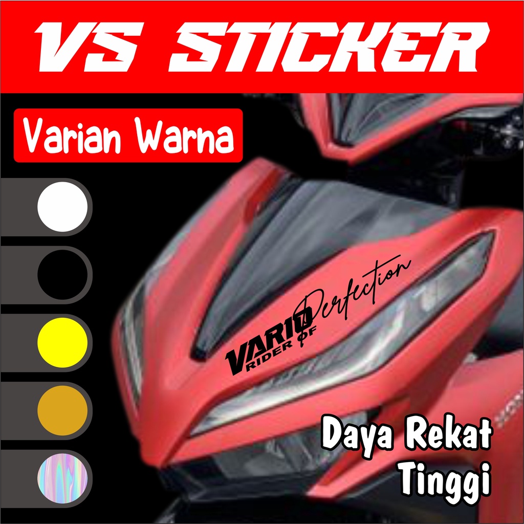 Jual Stiker Vario / Sticker Vario / Vario Perfection Stiker Dasi Depan ...