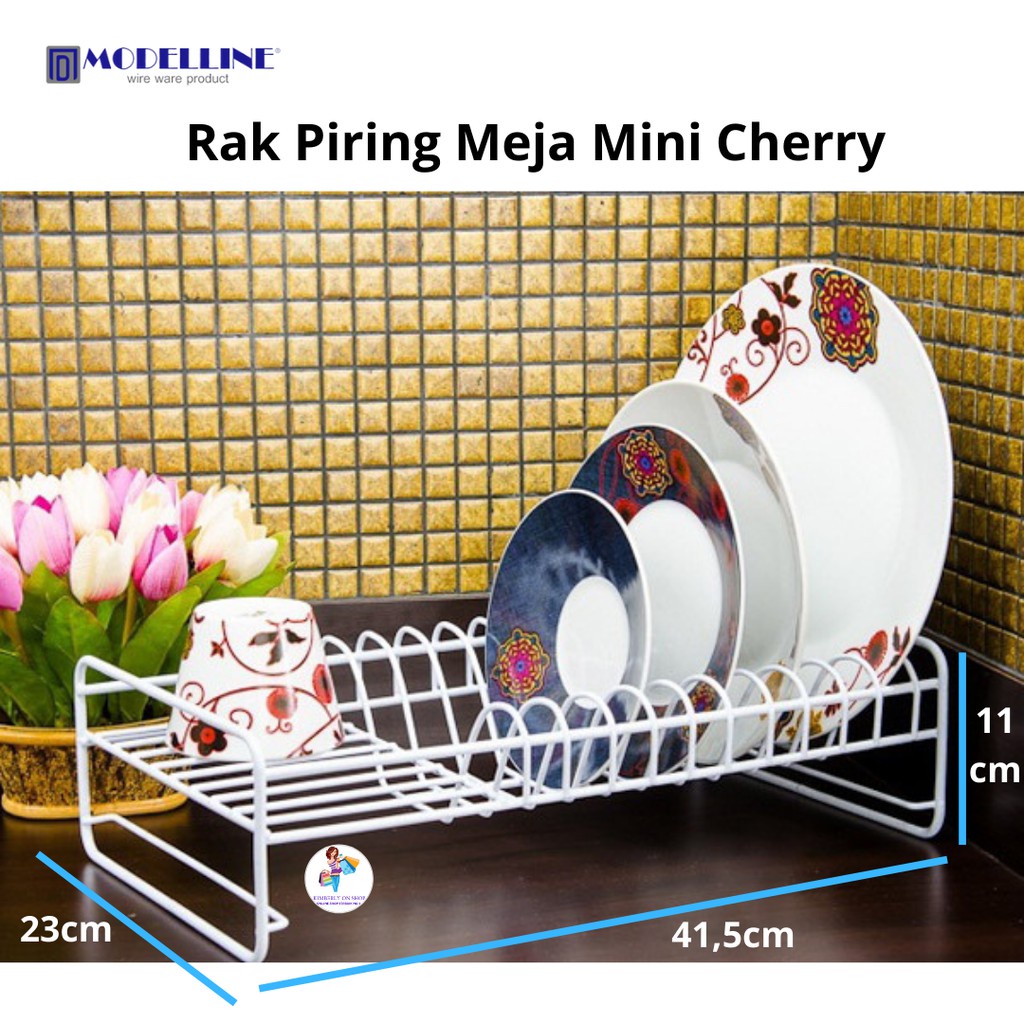 Jual Modelline Rak Piring Meja Mini Cherry KSR 02 | Shopee Indonesia