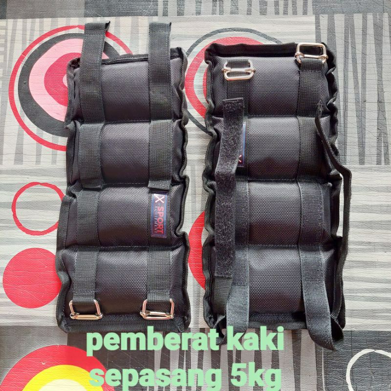 Jual Alat pemberat kaki/bending kaki gym fitness 5kg satu pasang kiri ...