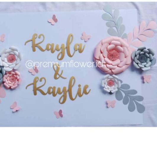 Jual ⅍ Paper flower / bunga kertas / dekorasi dinding / backdrop paper ...