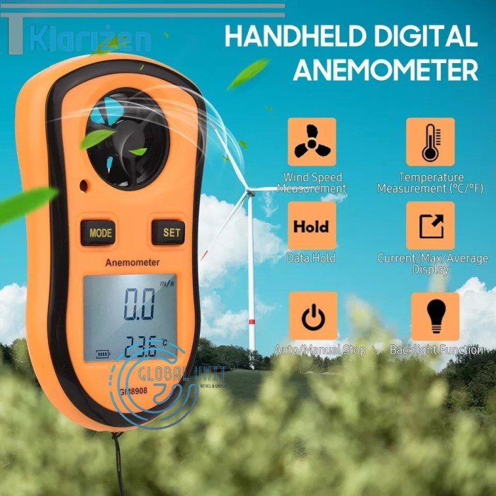 Jual GM8908 Digital Anemometer Wind Speed Alat Ukur Kecepatan Angin ...
