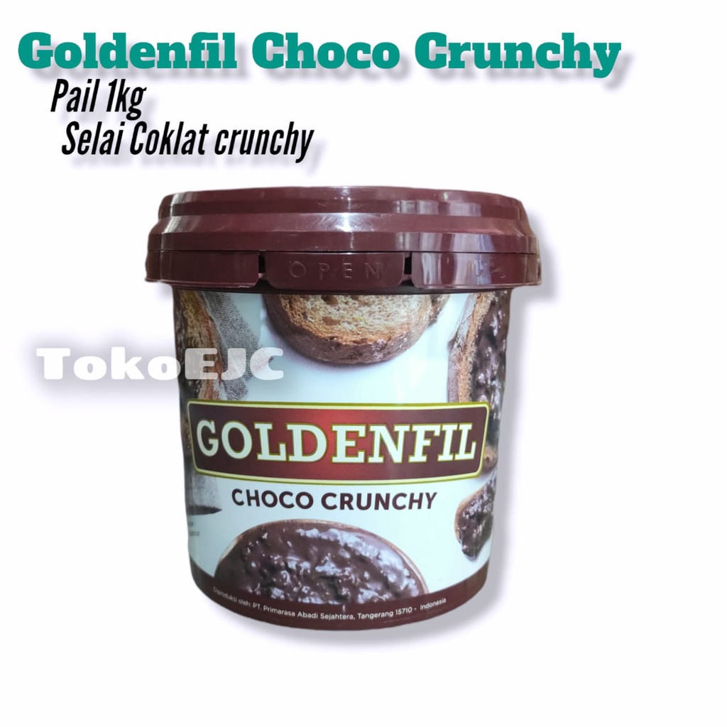 Jual [EJC] Selai Goldenfil Choco Crunchy / Tiramisu Crunchy / Greentea ...