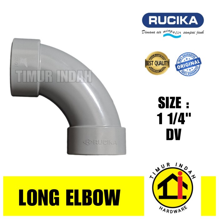 Jual Large Radius Elbow / Long Elbow 1 1/4" DV - RUCIKA | Shopee Indonesia