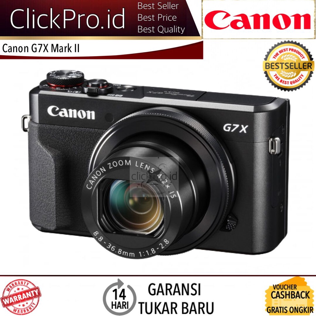 Jual Canon PowerShot G7 X Mark II / Canon G7X Mark II / G7X II | Shopee Indonesia