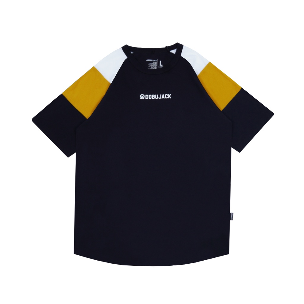 Jual Dobujack Tshirt Raglan Nowy Yellow Black Tees | Shopee Indonesia