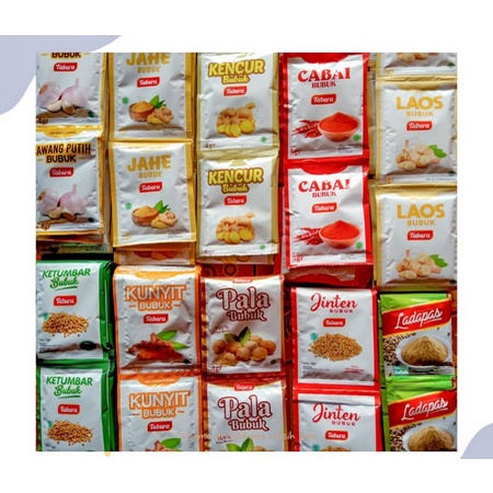 Jual [MT] Bumbu Tabura Lengkap / Bumbu Tabura Rentengan @12 Sachet ...