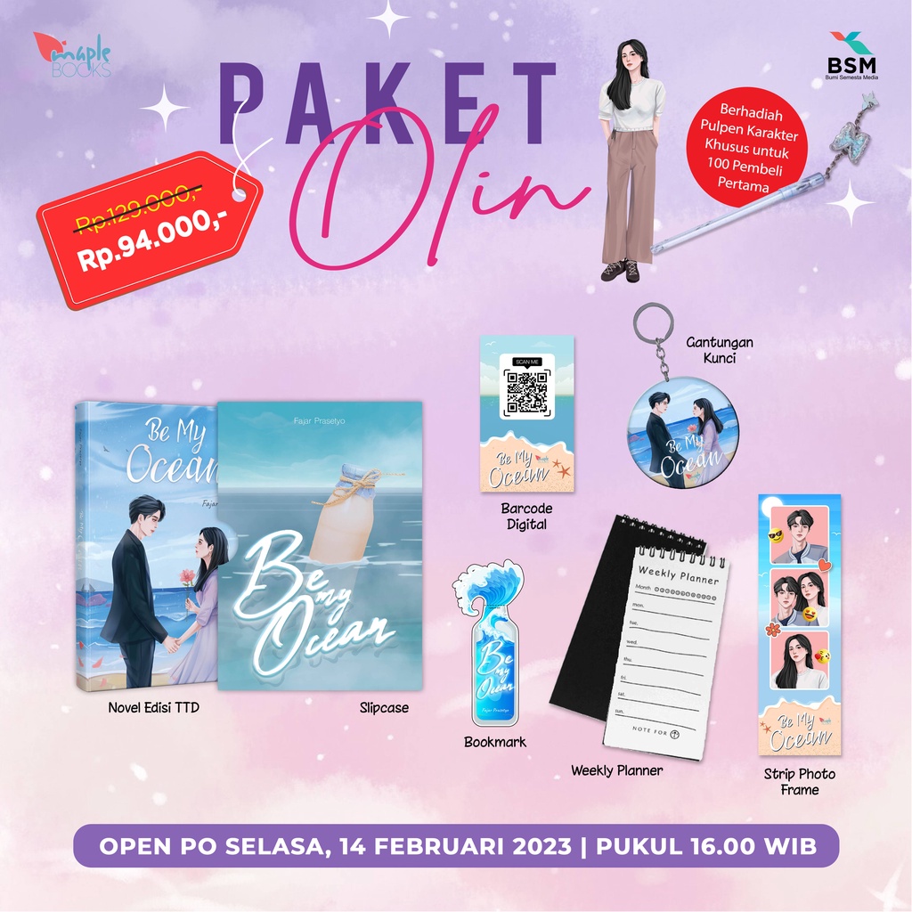 Jual Novel BE MY OCEAN (Fajar Prasetyo) | Shopee Indonesia