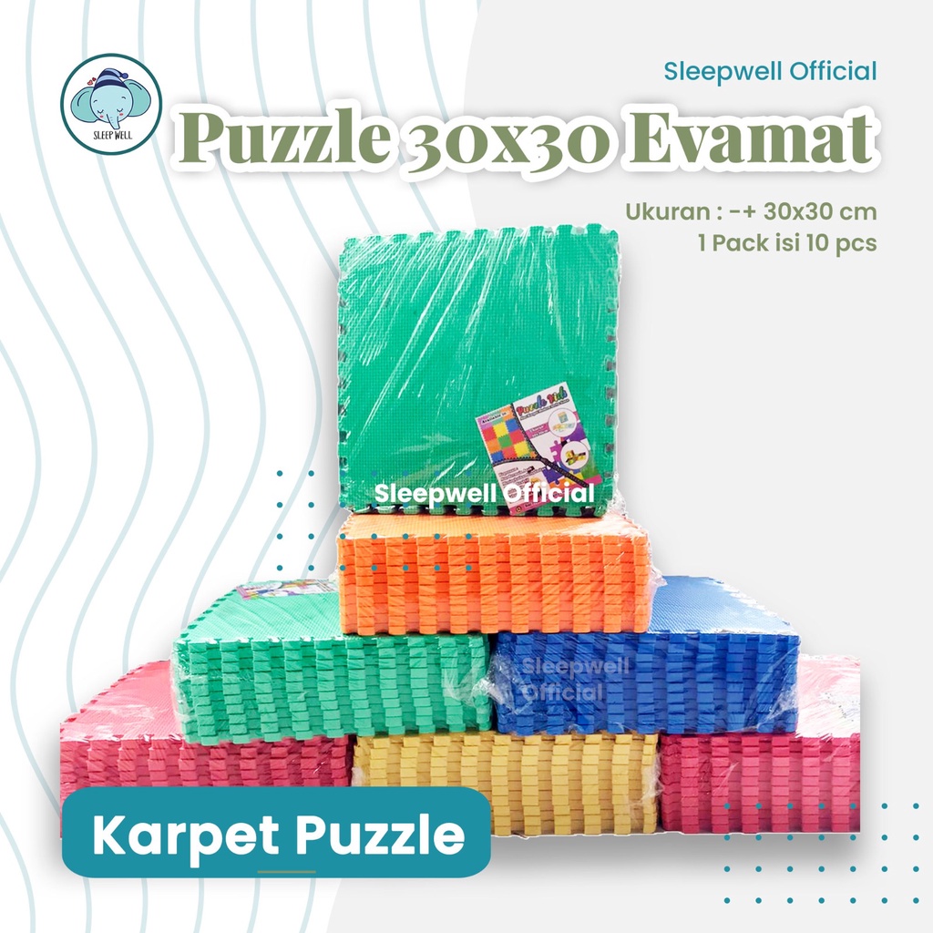 Jual Karpet Puzzle Kids Evafoam 30x30 cm Tebal 1 cm Alas Lantai Playmat ...