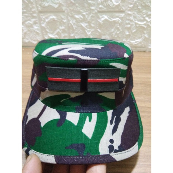 Jual TOPI PET PDL + PANGKAT LETDA LIA MERAH | Shopee Indonesia