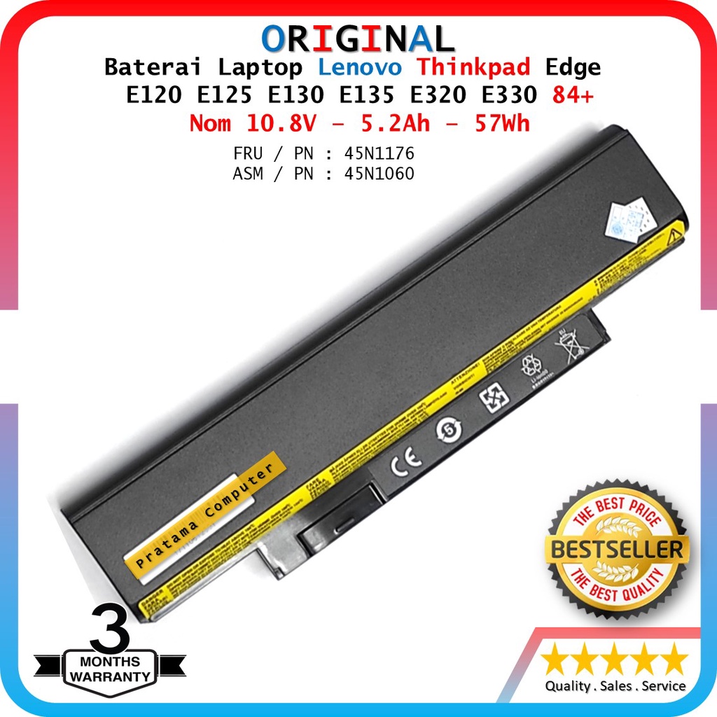 Jual Baterai Laptop LENOVO Thinkpad Edge E120 E125 E130 E135 E320 E330 Original | Shopee Indonesia