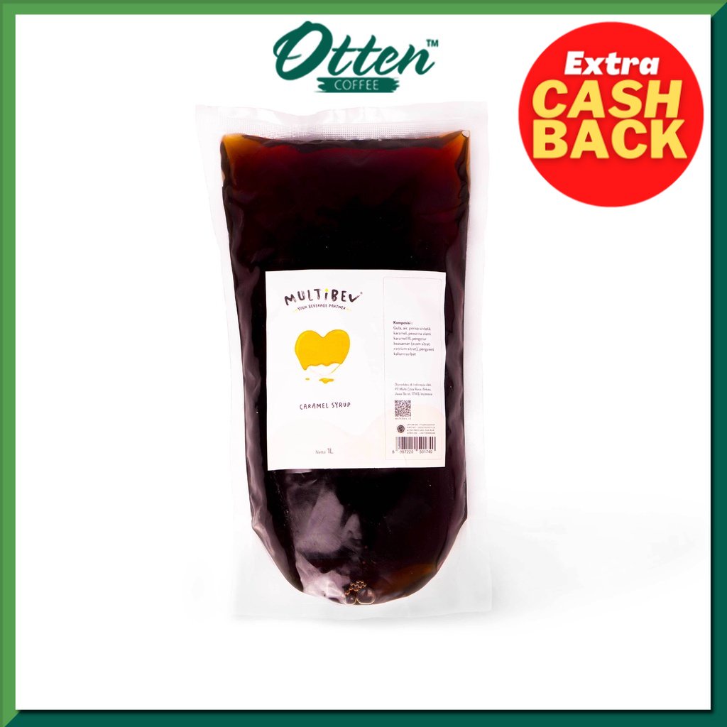 Jual MultiBev - Syrup Caramel Pouch 1000ml - Sirup Minuman Rasa Karamel ...