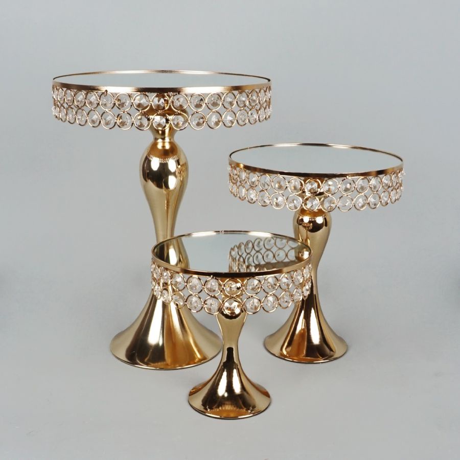 Jual Cake Stand Tempat Kue Set 3 In 1 Crystal Row Cake Stand | Shopee ...