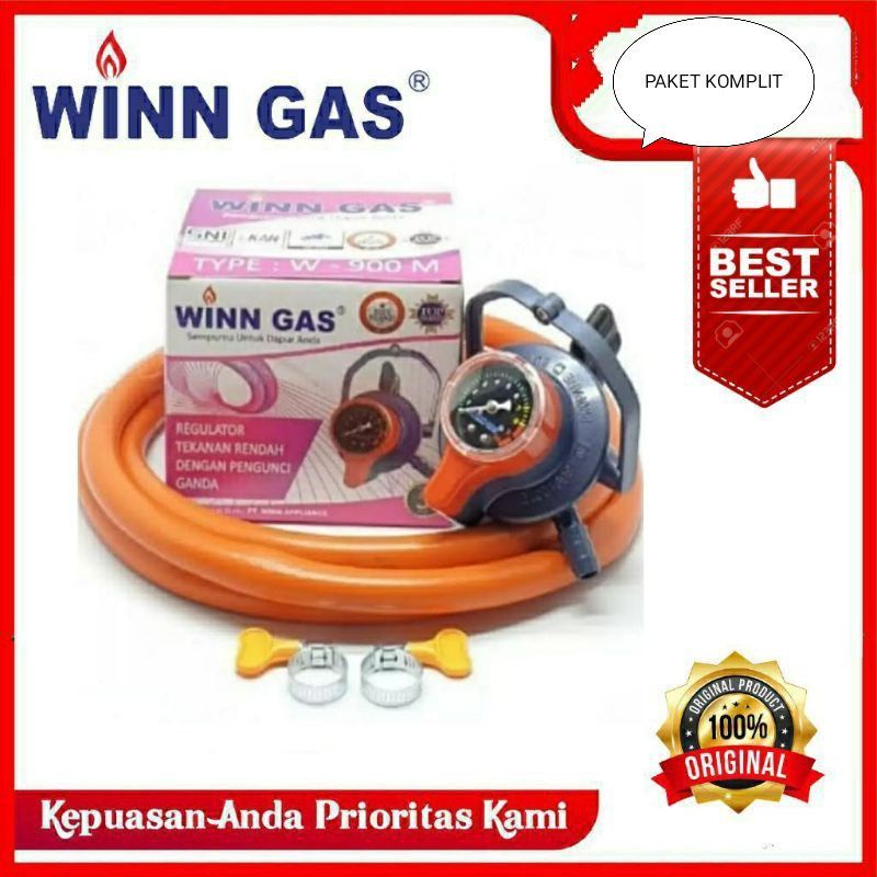 Jual Winn Gas 800 W 900 M , Win Gas , Regulator + Selang 2M + 2 Klem ...