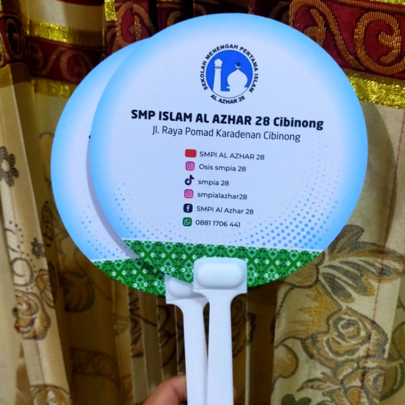 Jual Kipas Promosi Usaha / Kipas Tangan Promosi Desain Custom | Shopee ...