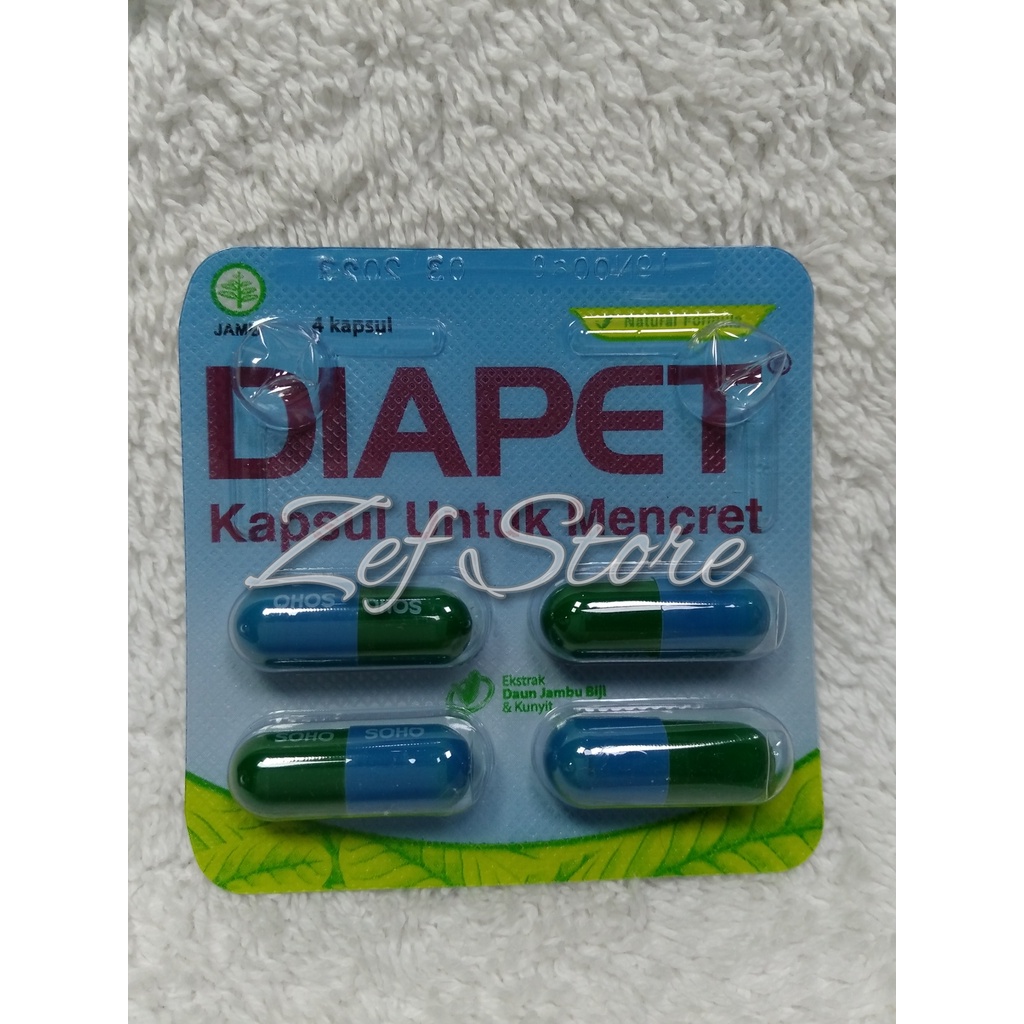 Jual [CLEARANCE] DIAPET Obat Kapsul untuk Diare Mencret 1 Strip isi 4 Kapsul | Shopee Indonesia