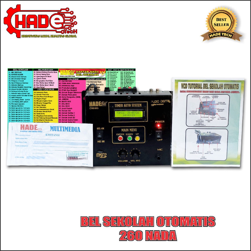 Jual BEL SEKOLAH/PABRIK OTOMATIS TEMPEL PLUS AMPLIFIER | Shopee Indonesia