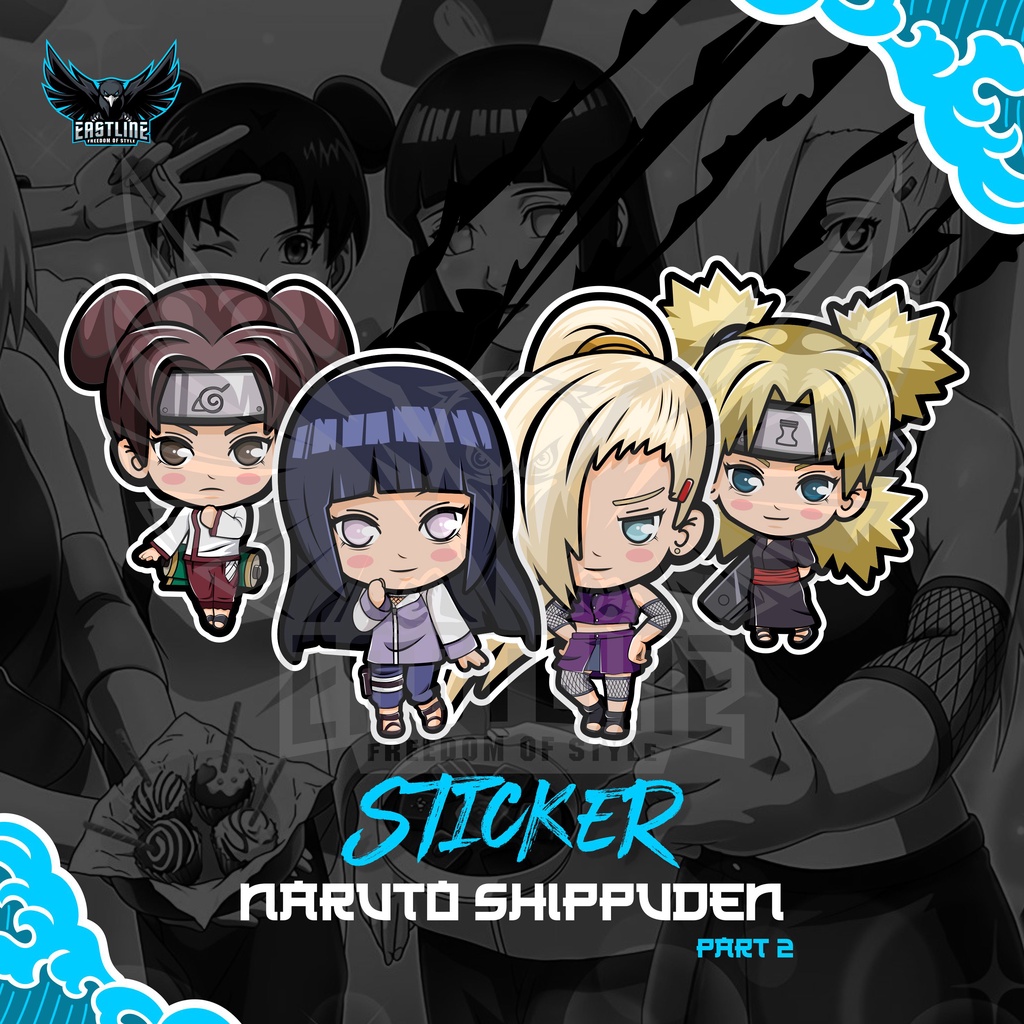 Jual Stiker Anime Karakter Lucu Chibi Naruto Shippuden Pt 2 Bahan Vinyl ...