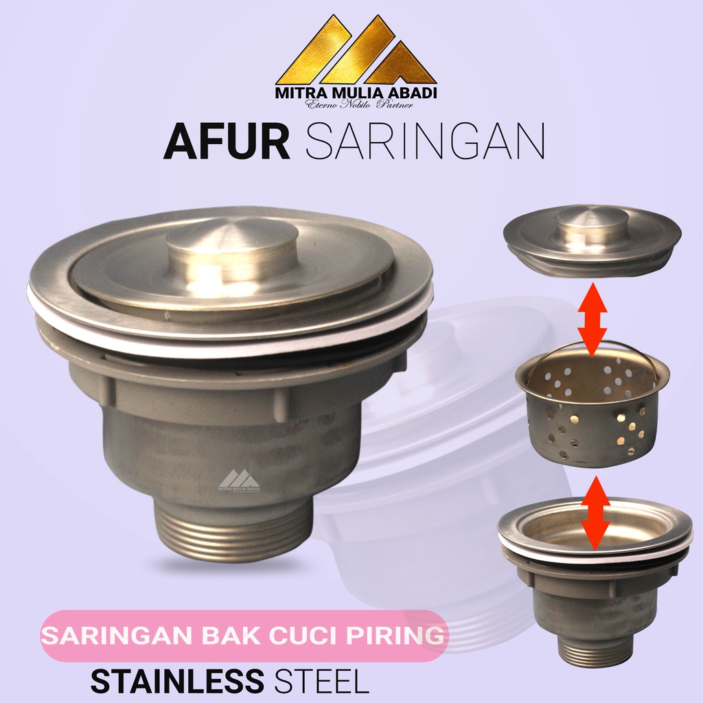 Jual Afur Saringan Bak Cuci Piring Stainless Steel Kitchen Sink ...