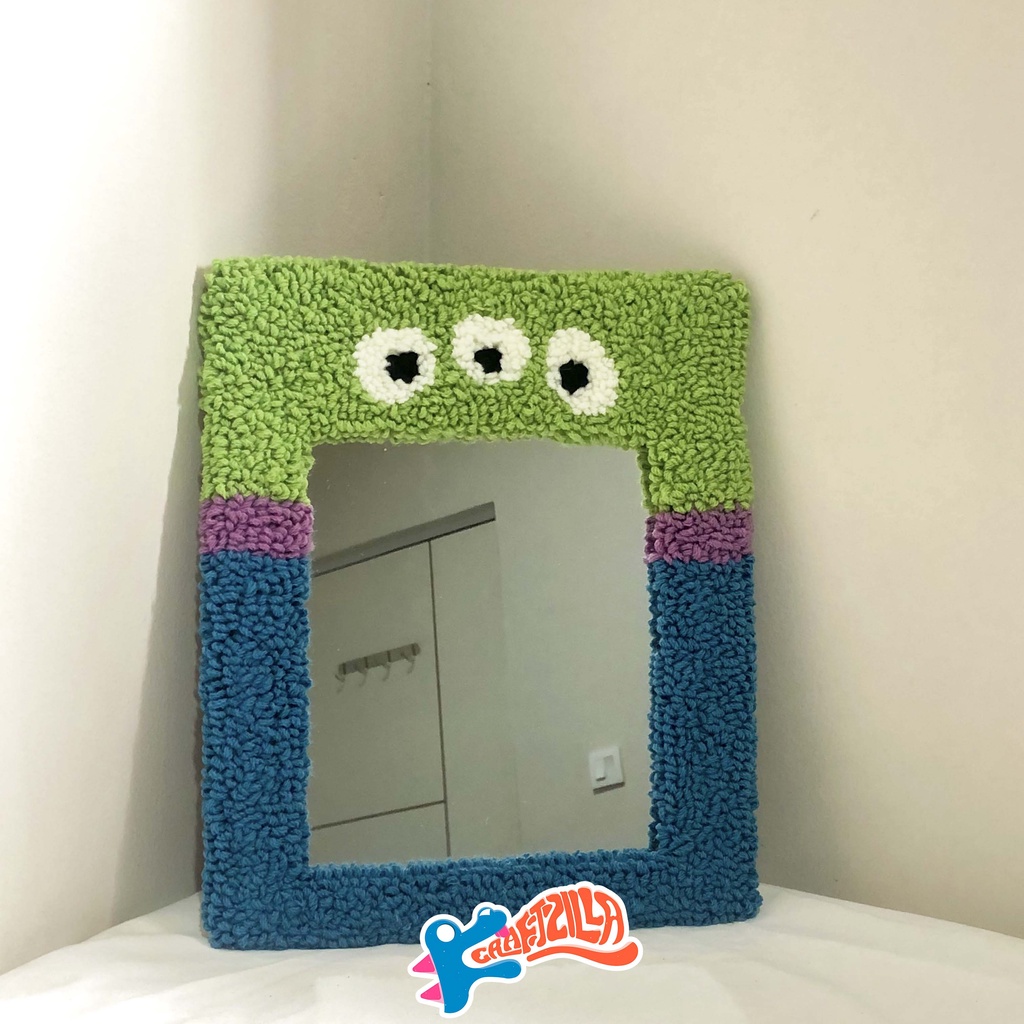 Jual [craftzilla] Alien TOY STORY punch needle mirror / tufted mirror ...