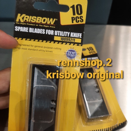 Jual Krisbow Set 10 Pcs Mata Pisau Cutter Retractable | Shopee Indonesia