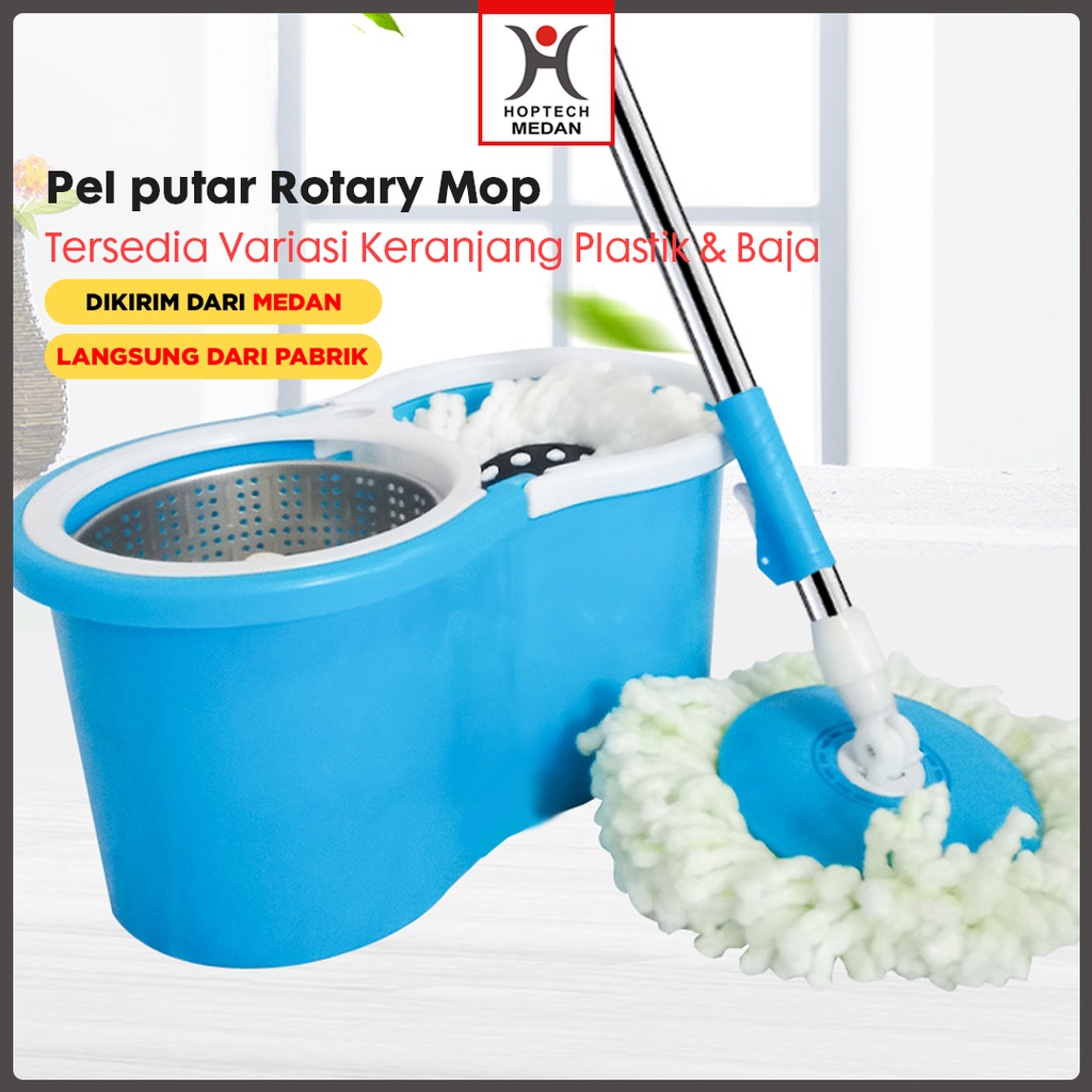Jual Set Alat Pel Lantai STAINLESS Super Mop Dengan Ember Pencuci Putar ...