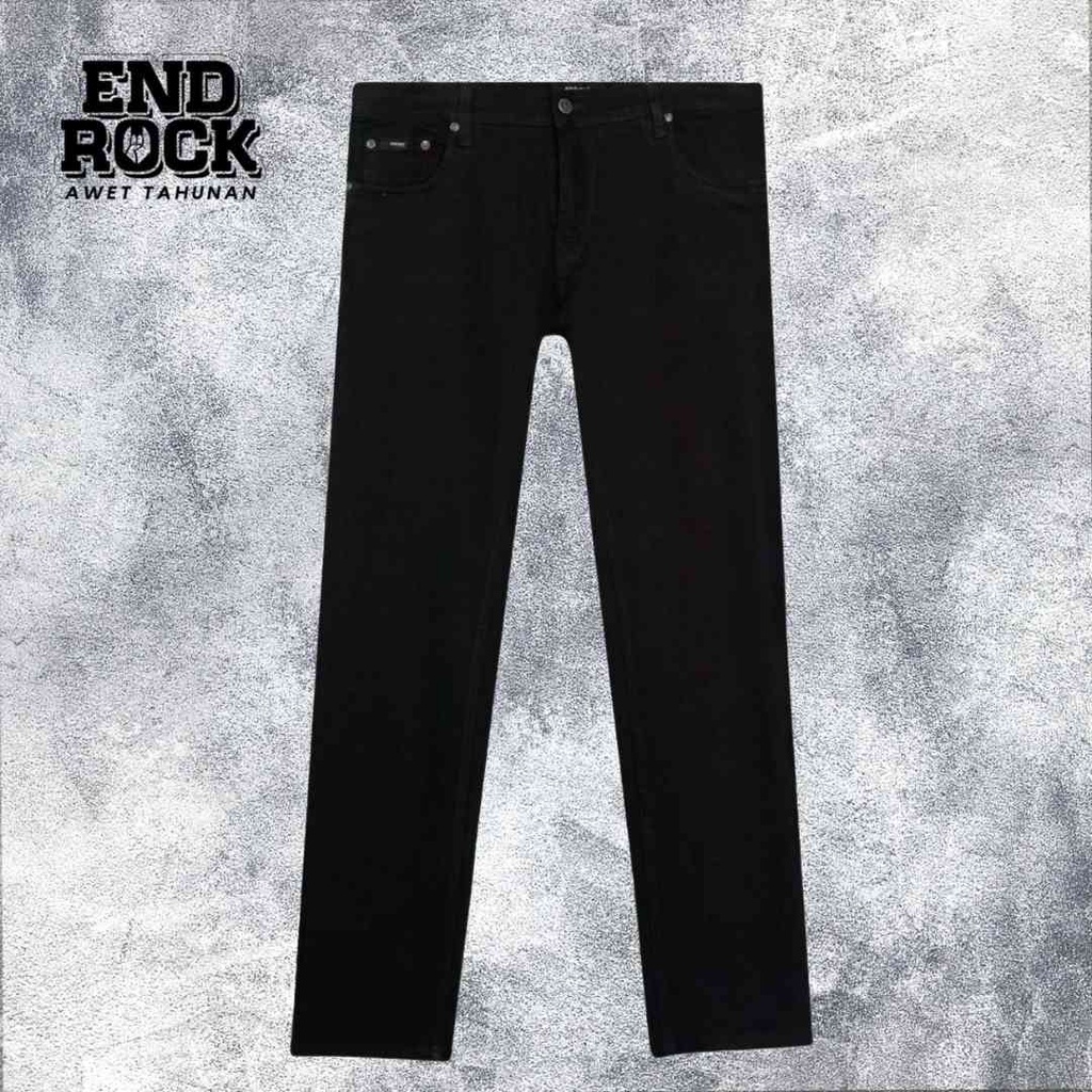 Jual ORIGINAL jeans endrock 099 | Celana jeans hitam pria awet tahunan ...