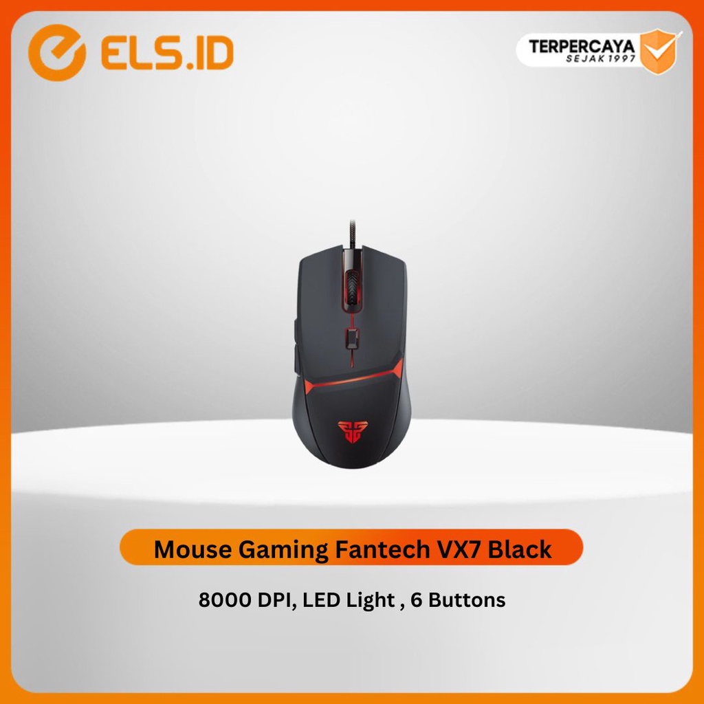 Jual Mouse Gaming Fantech VX7 Black | Shopee Indonesia