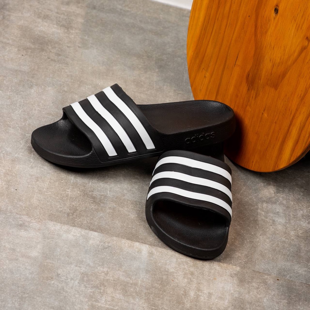 Jual SENDAL SLIDE ADIDAS ADILETTE COMFORT ORIGINAL BLACK WHITE | Shopee ...