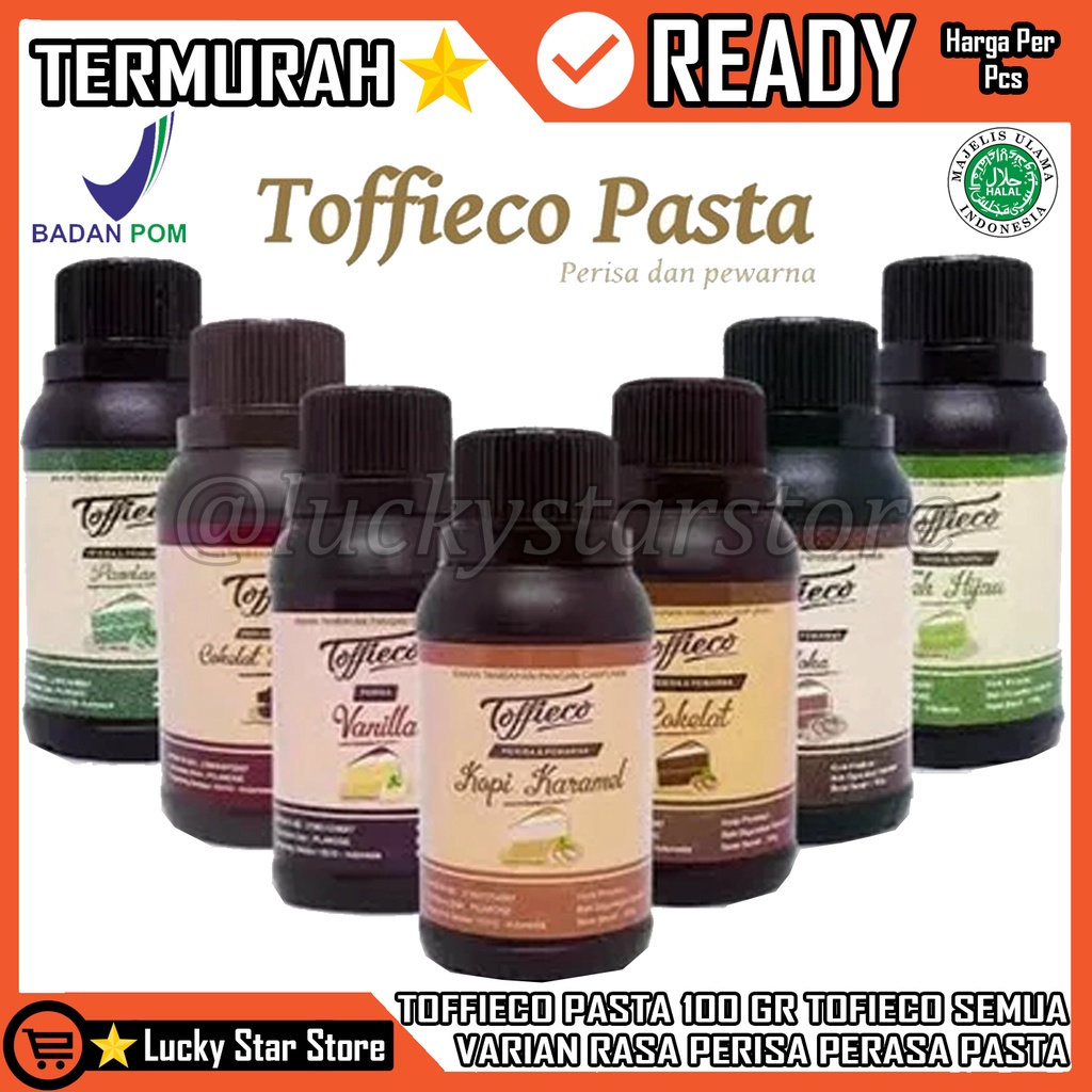Jual TOFFIECO PASTA 100 GR TOFIECO MOCCA SUPER MOKA TOFICO VANILLA ...