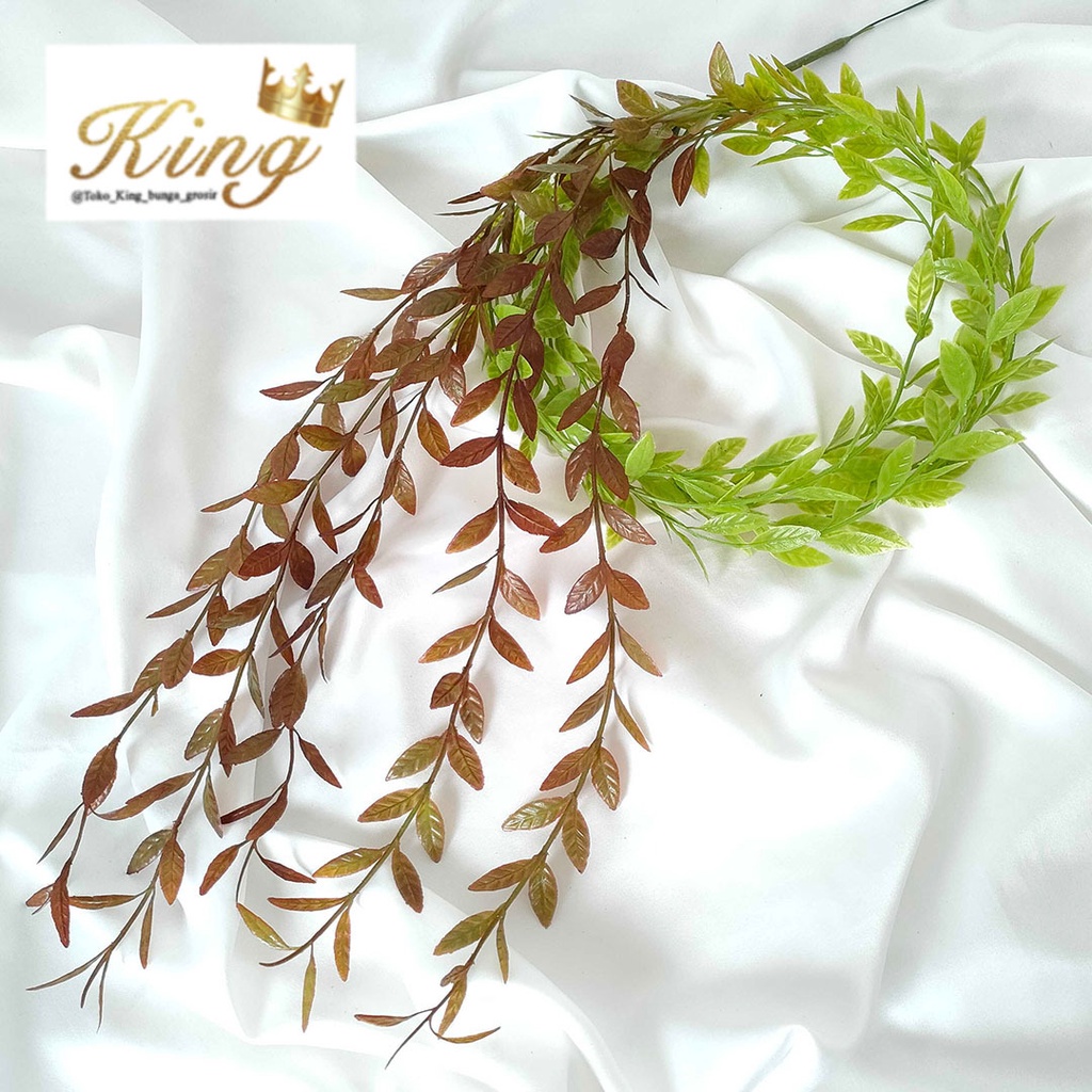 Jual Artificial Garland Daun Juntai Plastik Daun Anggrek Bunga Rambat ...