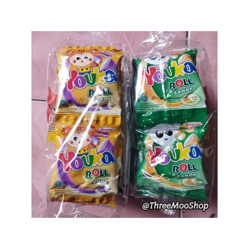 Jual Permen Gulung Youka Roll pack isi 20 pcs | Shopee Indonesia