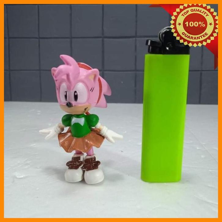 Jual (BAL) mini static figure amy rose sonic the hedgehog tinggi ...