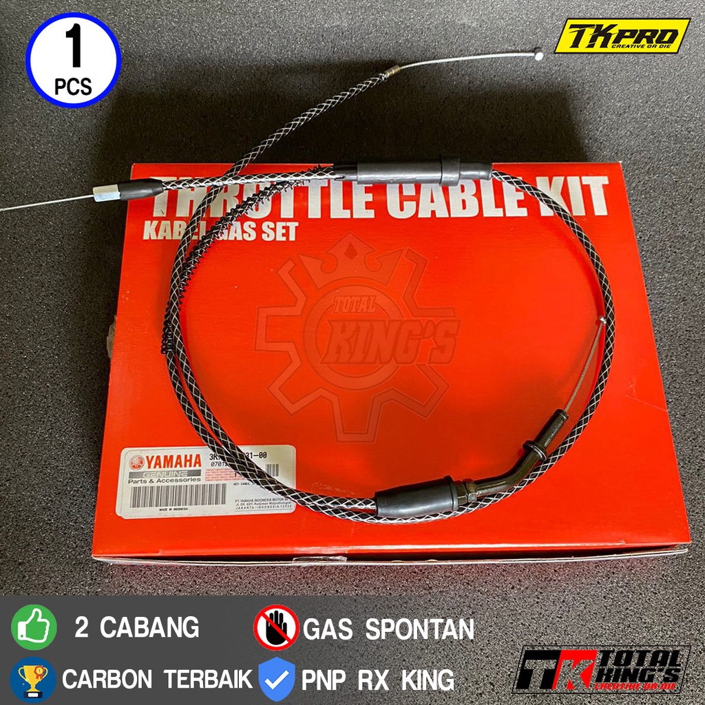 Jual KABEL GAS CARBON KARBON RX KING RXKING 2 CABANG UNTUK GAS SPONTAN ...